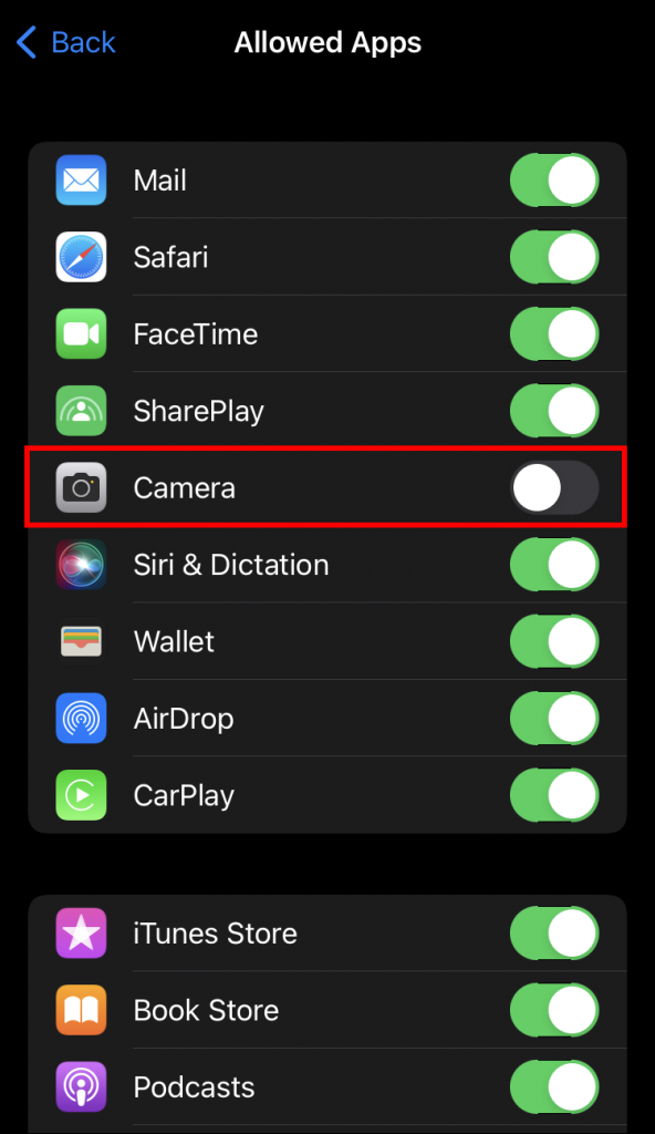 How To Disable the Camera on an iPhone