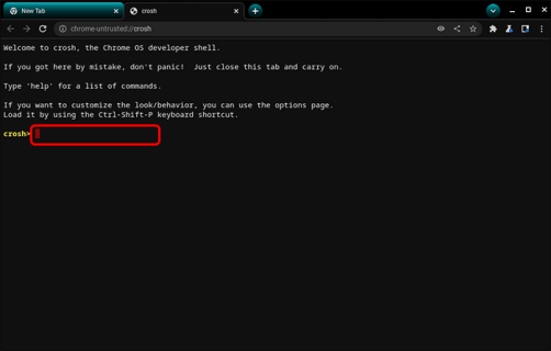 How to Open CROSH on a Chromebook