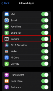 How To Disable the Camera on an iPhone