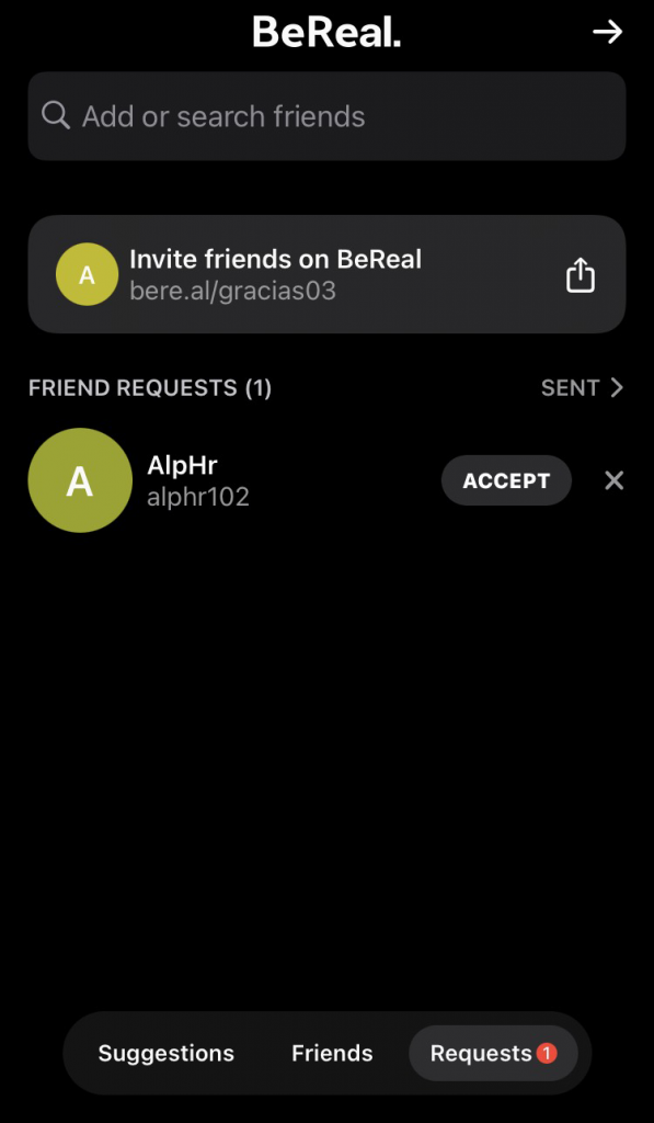How To Add Friends in BeReal
