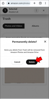 How To Empty the Trash in Amazon Photos