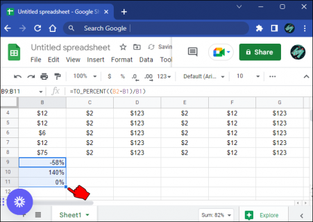 How To Calculate Percent Change Google Sheets