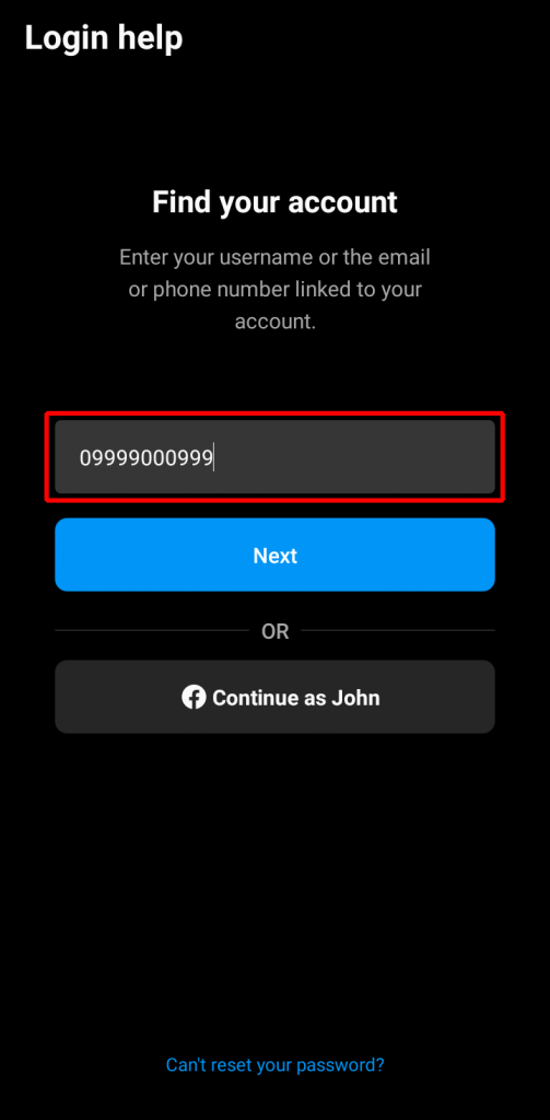 How To Reset a Forgotten Instagram Password