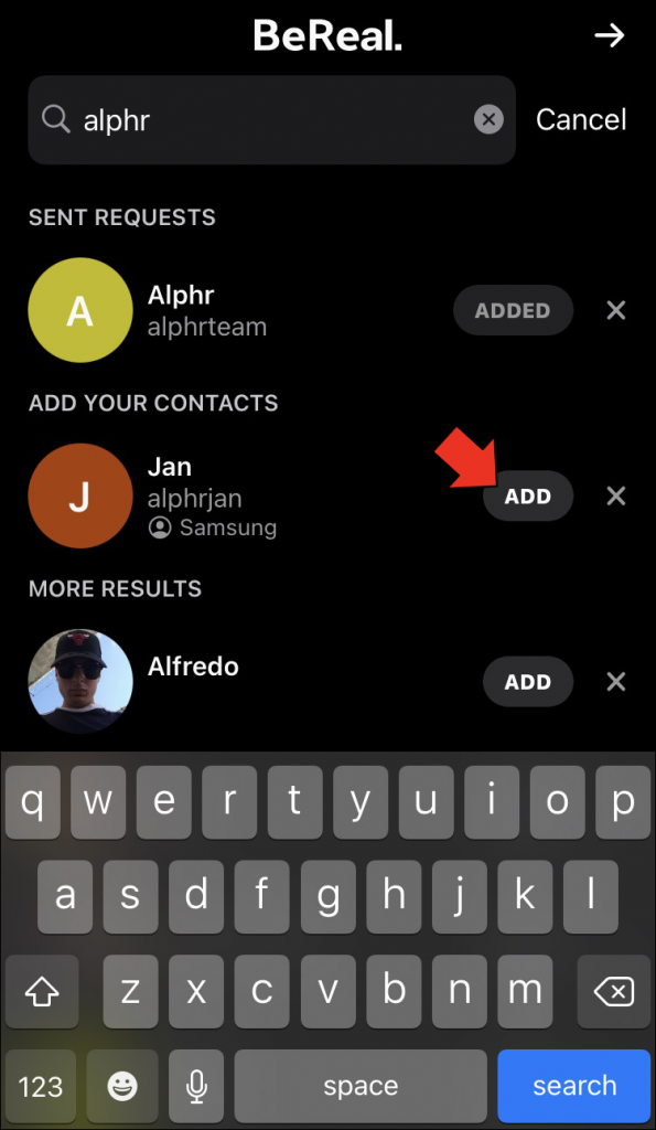 How To Add Friends in BeReal