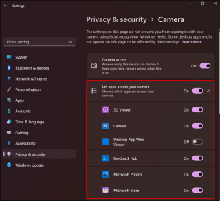 How To Disable the Camera on a Windows PC