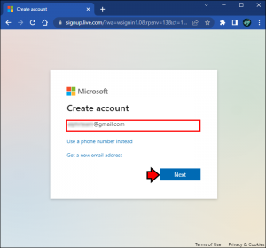 How To Create a Microsoft Account With a Gmail Email