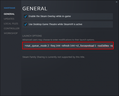 How To Modify Steam Launch Options