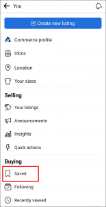 How To View Your Saved Items in Facebook Marketplace