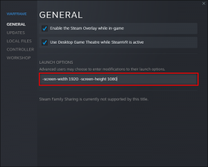 How To Modify Steam Launch Options