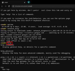 CROSH Commands - A Guide for Your Chromebook