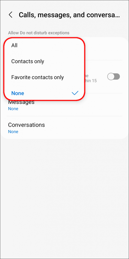 How To Only Allow Calls From Contacts on an Android Phone