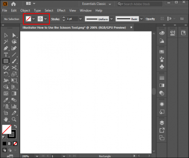 How to Use the Scissors Tool in Illustrator