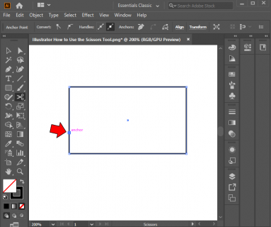 How to Use the Scissors Tool in Illustrator