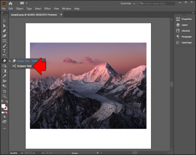 How to Use the Scissors Tool in Illustrator