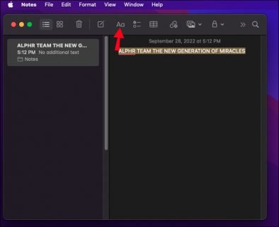 How To Make Bullet Points in Apple Notes