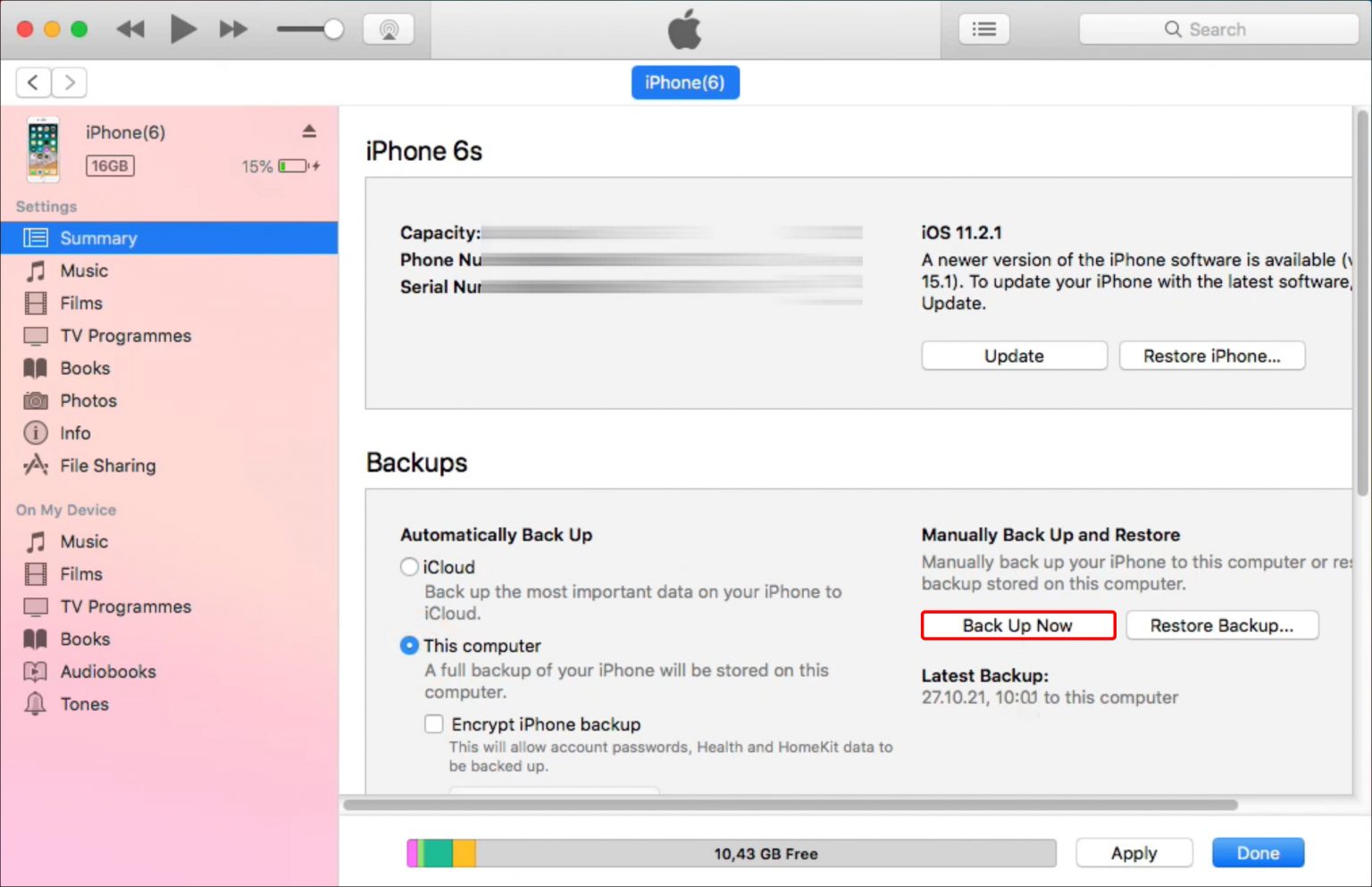 How To Backup an iPhone to an External Hard Drive