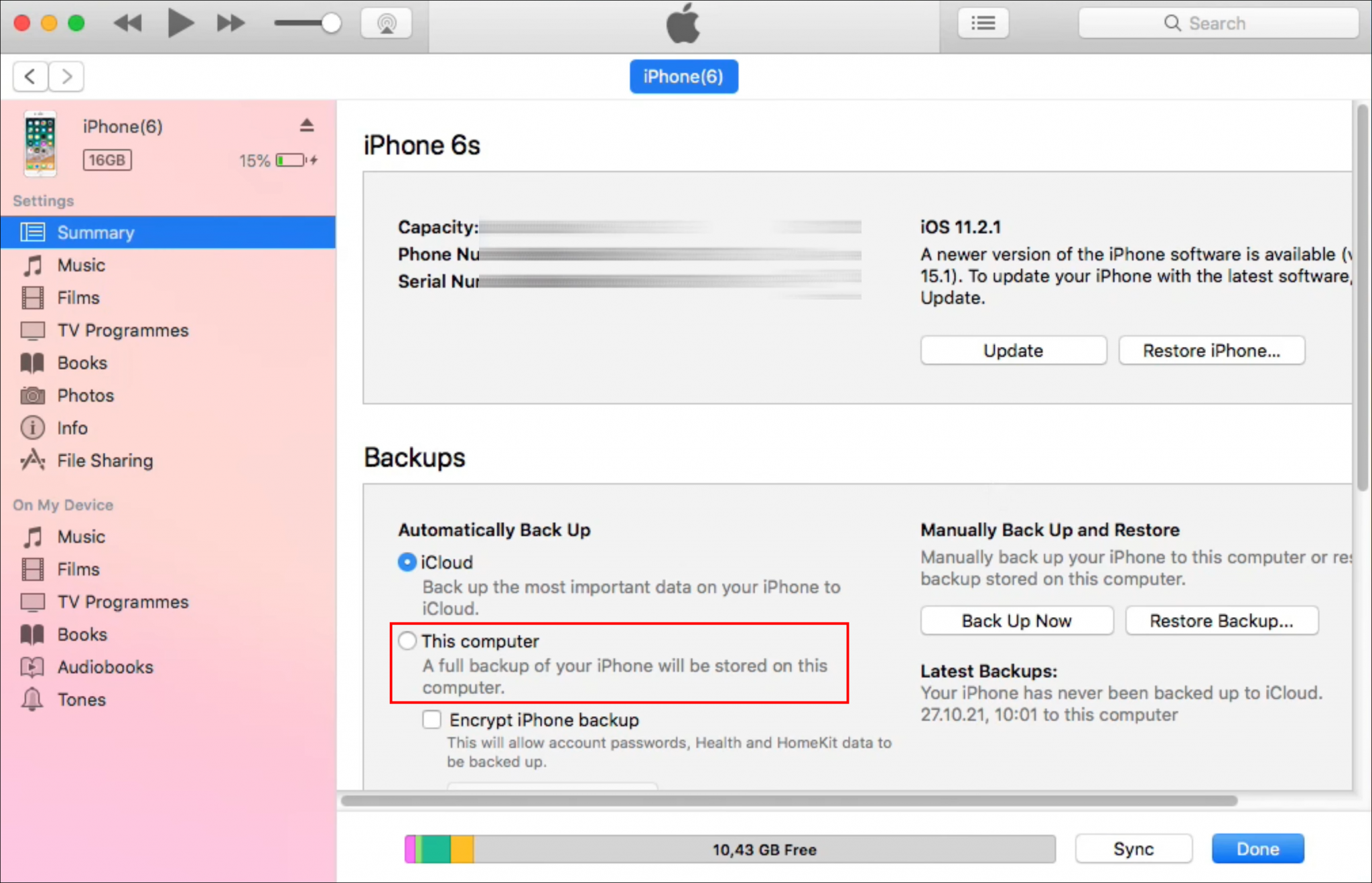 How To Backup an iPhone to an External Hard Drive