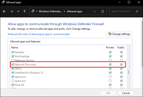 How To Turn Back On When Network Discovery Turned Off