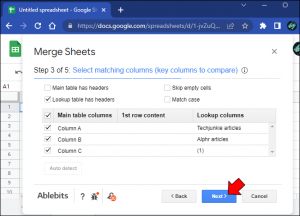 How To Merge Tabs in Google Sheets