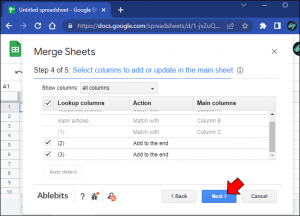How To Merge Tabs in Google Sheets