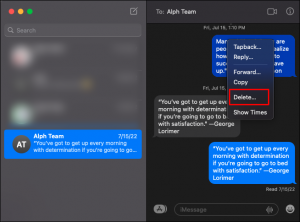 How to Delete Messages in iMessage
