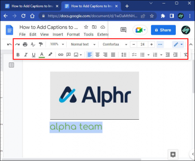 How To Add Captions to Images in Google Docs