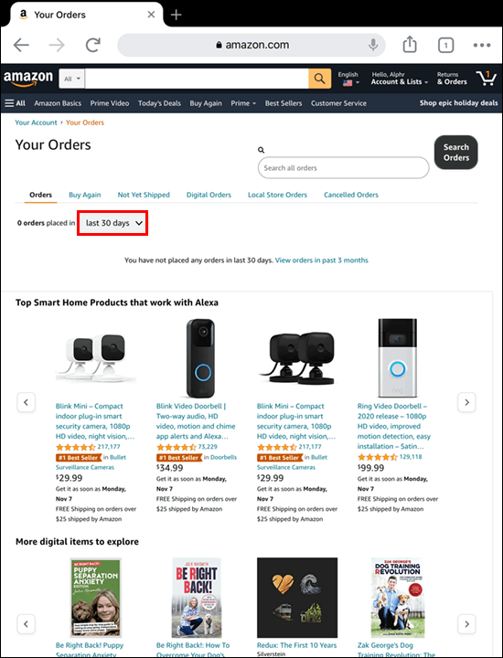 How To View Your Order History On Amazon