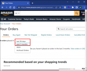 How To View Your Order History on Amazon