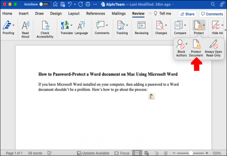 How to Password-Protect a Word Document