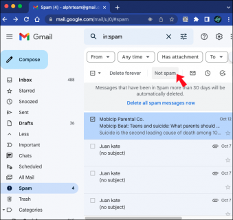 How to Stop Emails From Going to Spam in Gmail