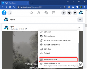 What Does Archiving Do in Facebook?