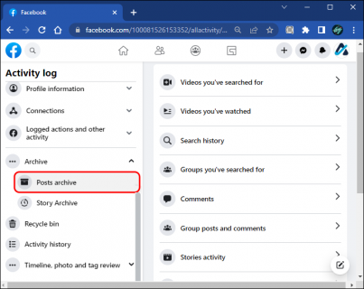 What Does Archiving Do in Facebook?