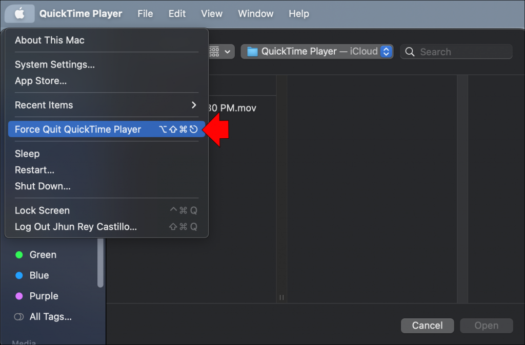 How To Stop Screen Recording in QuickTime