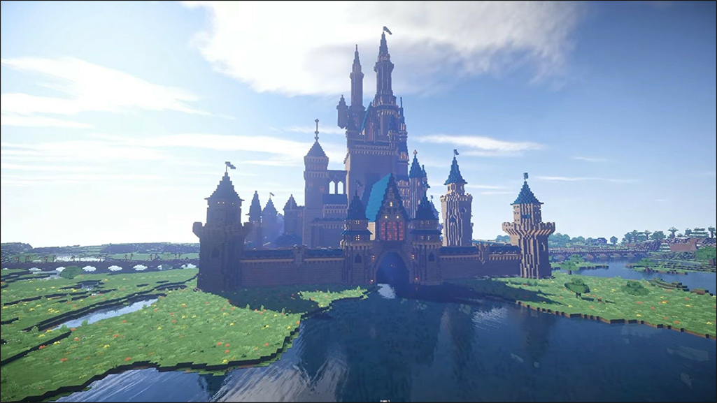 Minecraft Water Castle