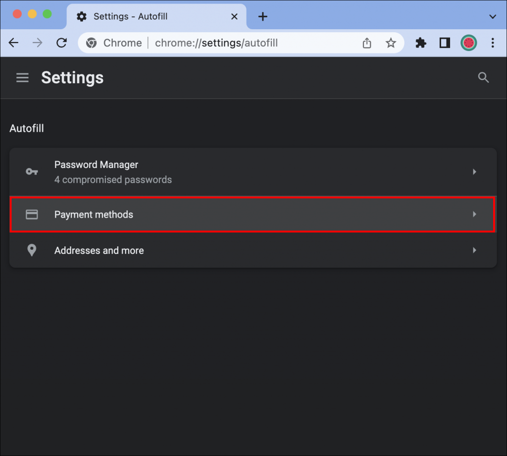 How To View Saved Credit Card Number in Chrome