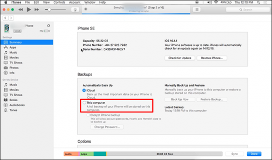 How To Backup an iPhone With a Broken Screen