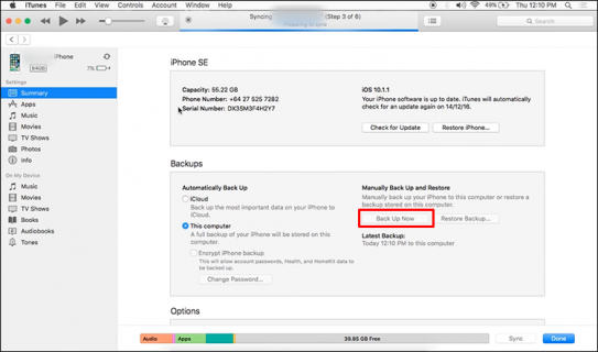 How To Backup an iPhone With a Broken Screen