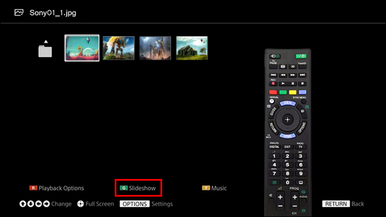 How to Put a Picture Slideshow on a TV