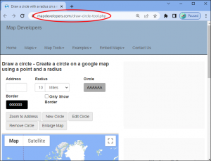 How To Draw a Circle of a Certain Radius on Google Maps