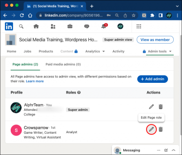 How To Give Admin Access to a LinkedIn Page