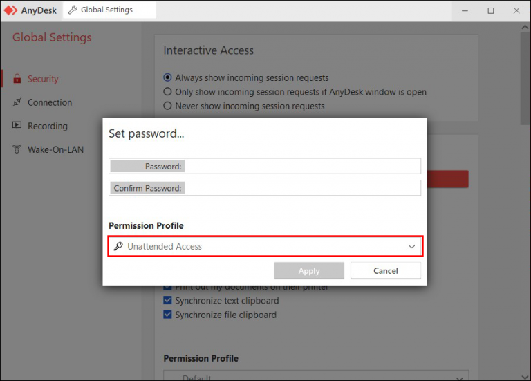 How to Change the AnyDesk Password