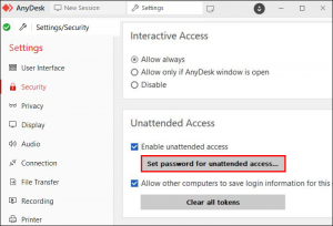 How to Change the AnyDesk Password
