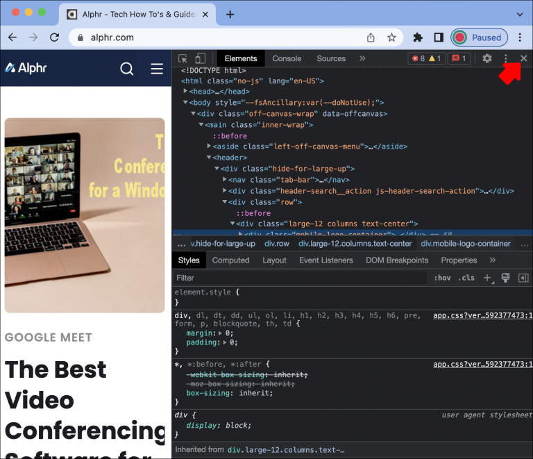 How To View HTML Code in Chrome