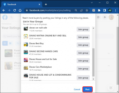 How to List in More Places on Facebook Marketplace