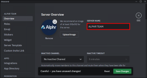 How to Change a Server Name in Discord
