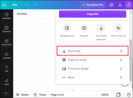 How to Print for Free in Canva