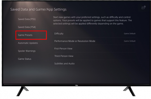 The Best TCL TV Settings for a PS5
