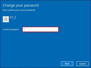 Windows 10: How to Change the Password