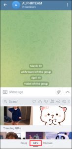 How to Add a GIF in Telegram