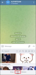 How to Add a GIF in Telegram
